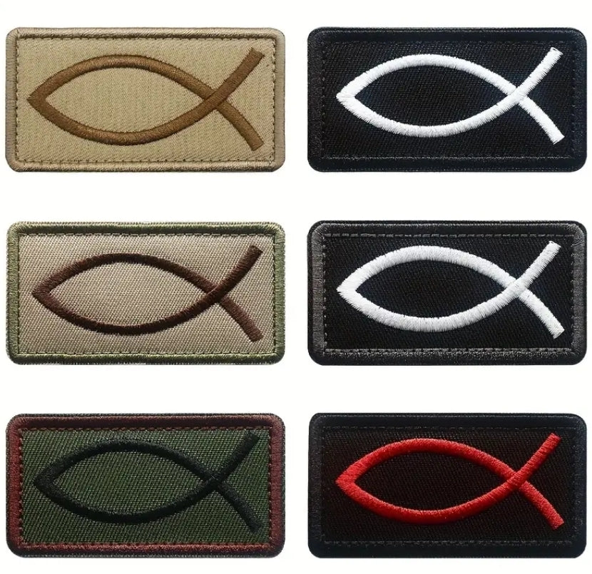 Christian Velcro Patches – 2 Pints Fishing